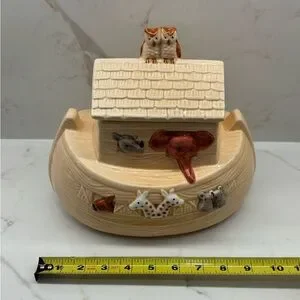 Vintage | Kitchen | Vintage Treasure Craft Noahs Ark Cookie Snack Treat ...